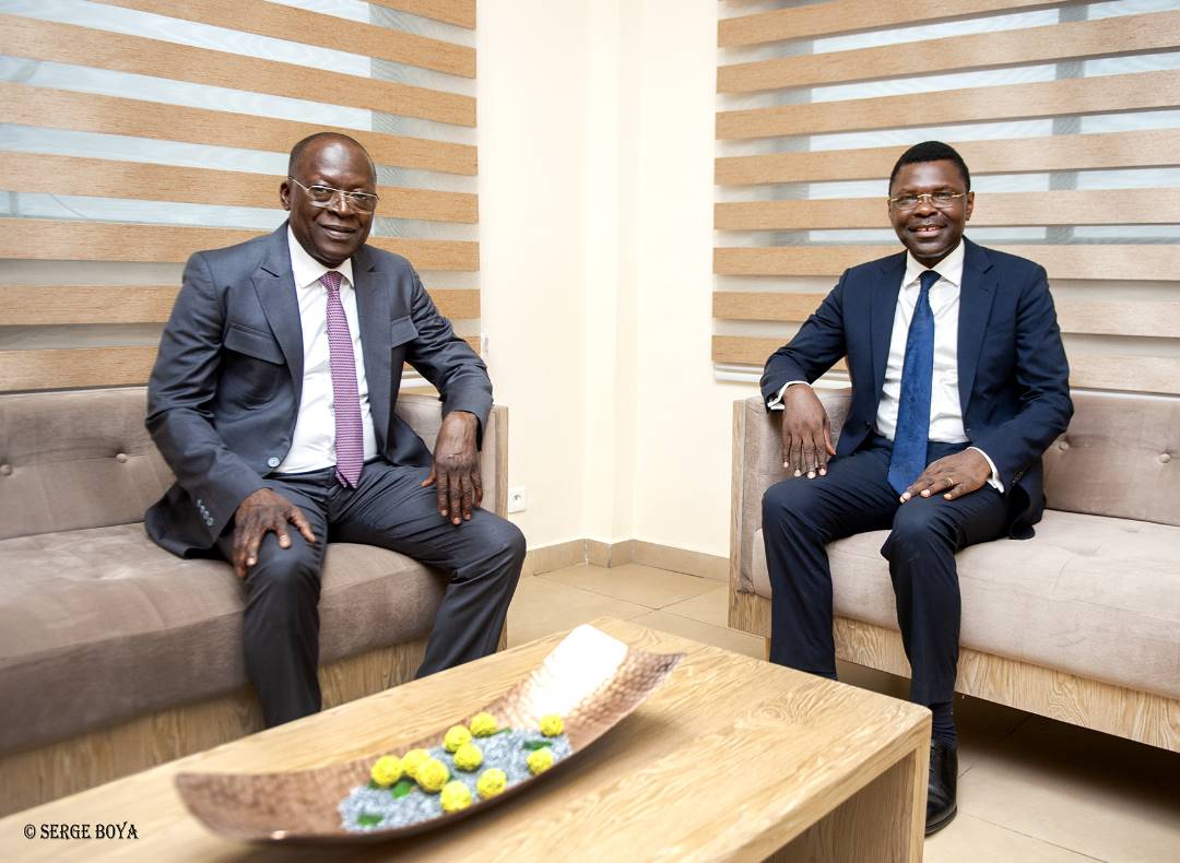 Joseph Fifamin Djogbénou en visite chez Bio Tchané